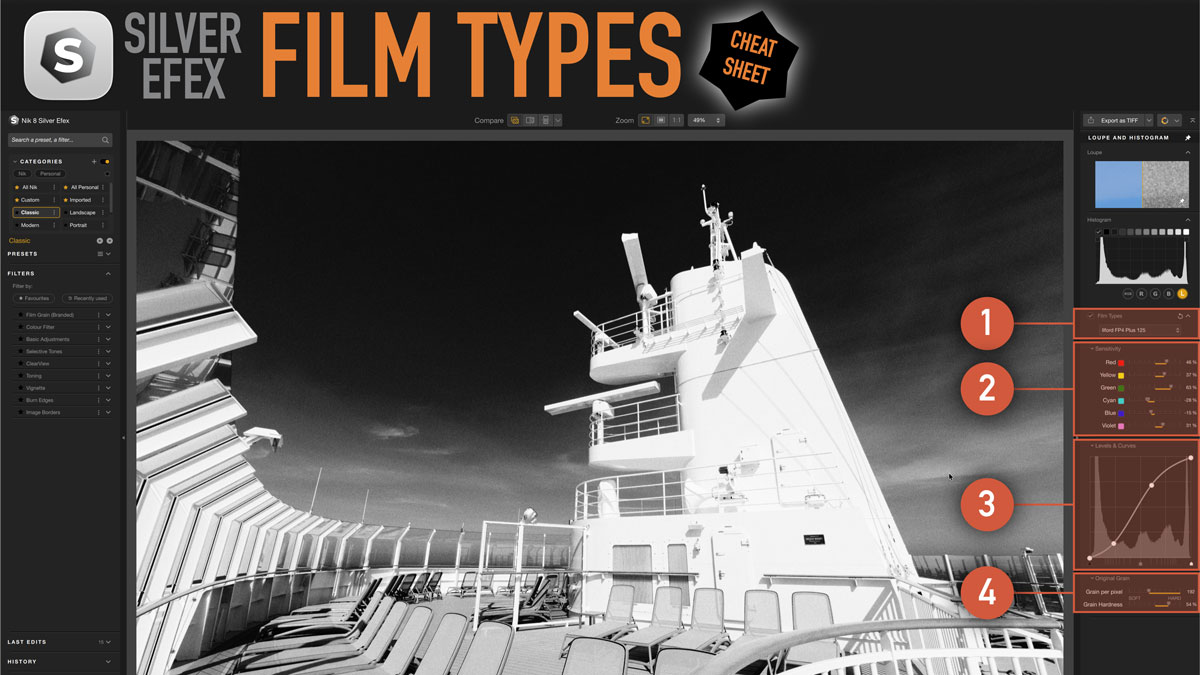 Free Nik Silver Efex 8 Film Styles cheat sheet - Life after Photoshop